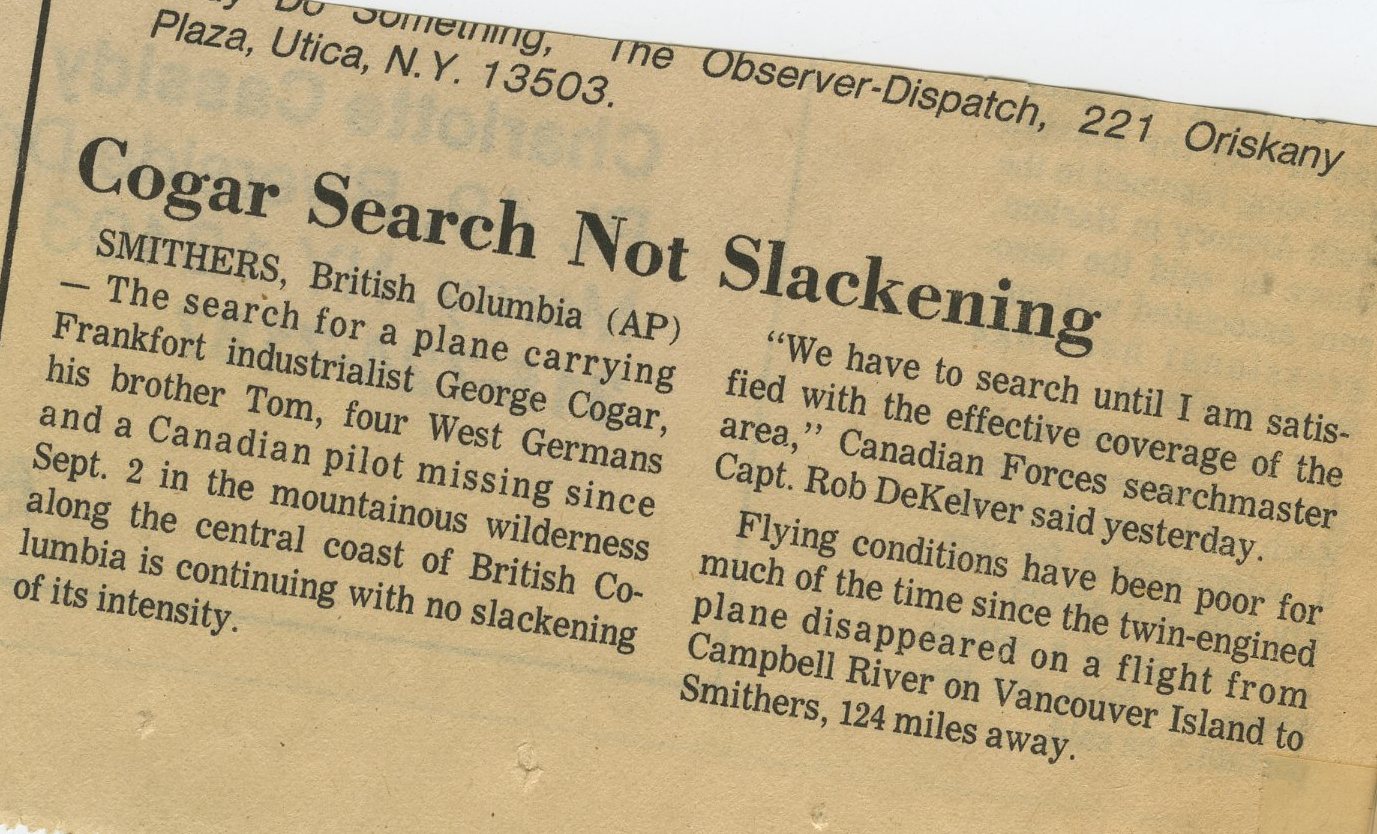 Cogar Search Not Slackening | georgecogar